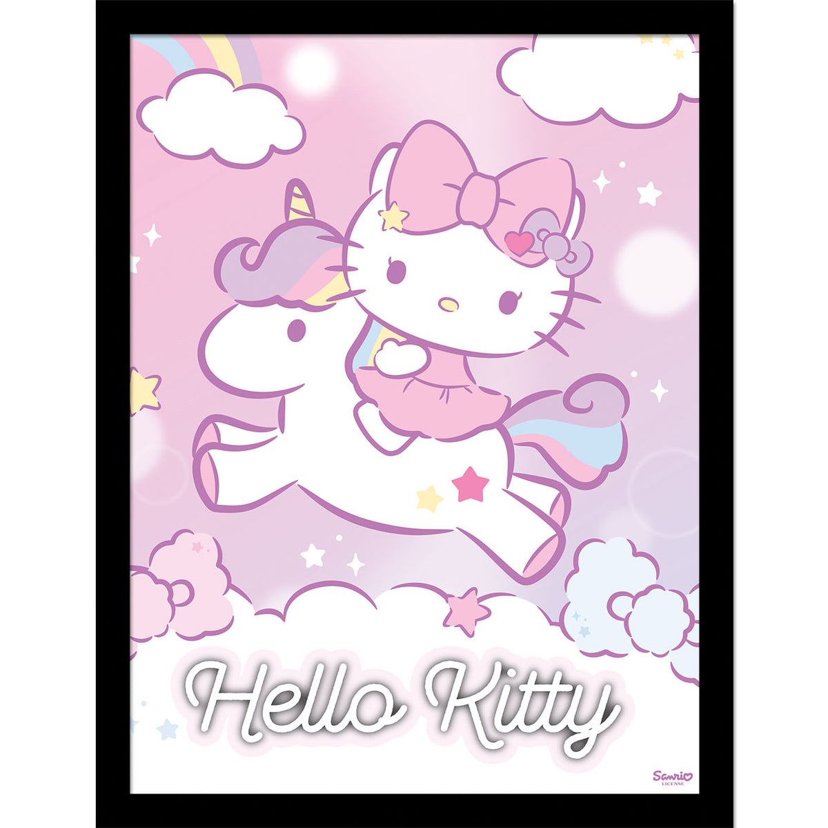Hello Kitty (Magical Unicorn) Collector Print (Framed) – Pyramid ...