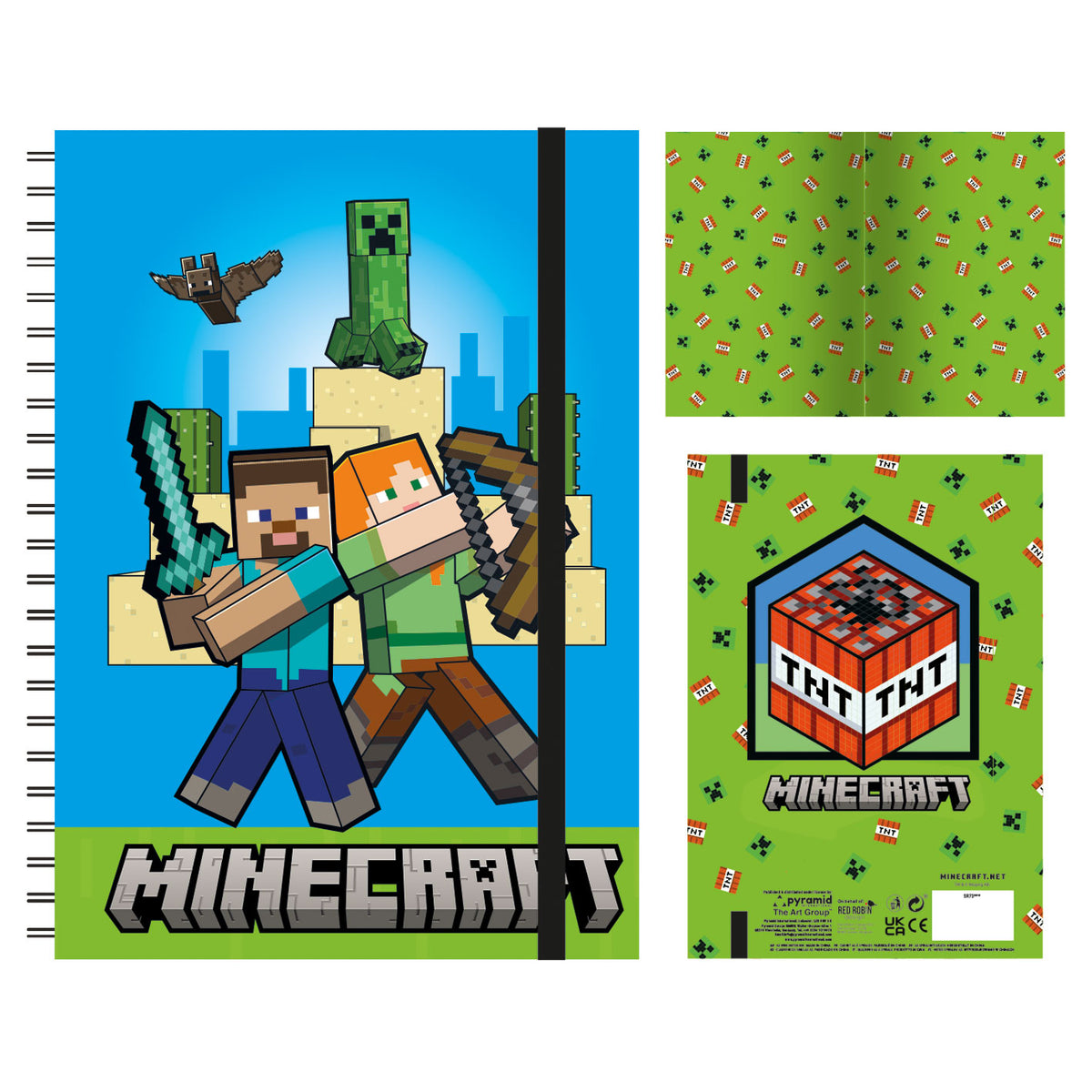 Minecraft (Steve And Alex) A5 Notebook – Pyramid International