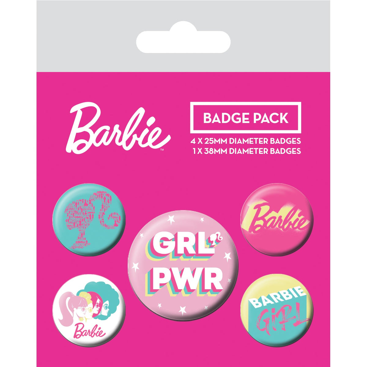 Barbie (Grl Pwr) Pin Badge Pack – Pyramid International