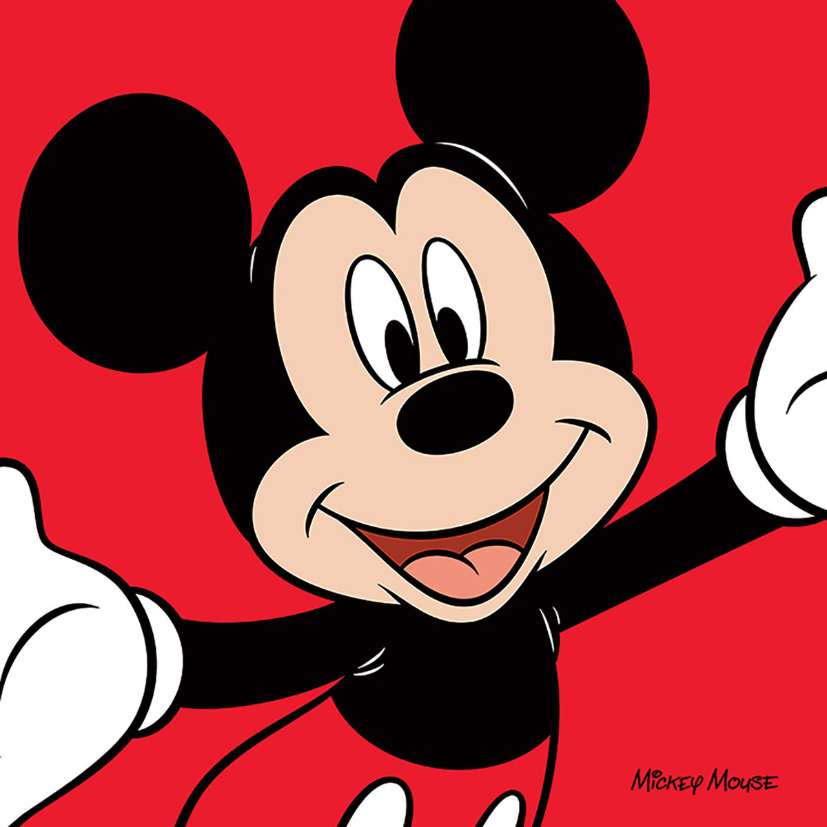 Mickey Mouse (Red) - 40 x 40cm – Pyramid International