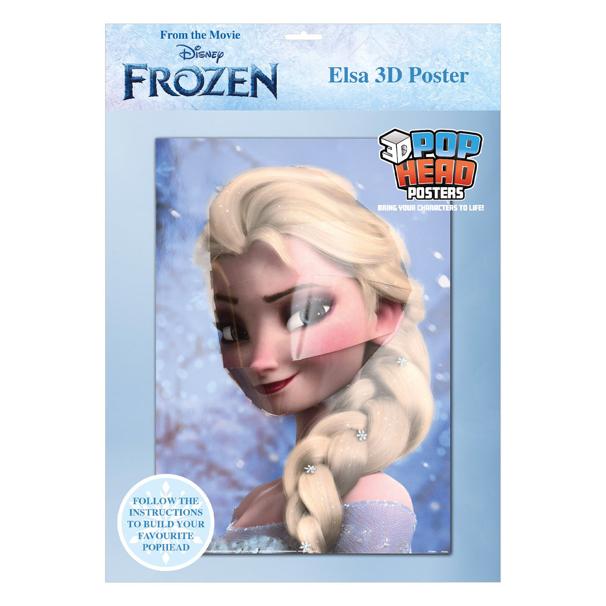 Disney Princess (Elsa) 3D Poster (Popheads) – Pyramid International