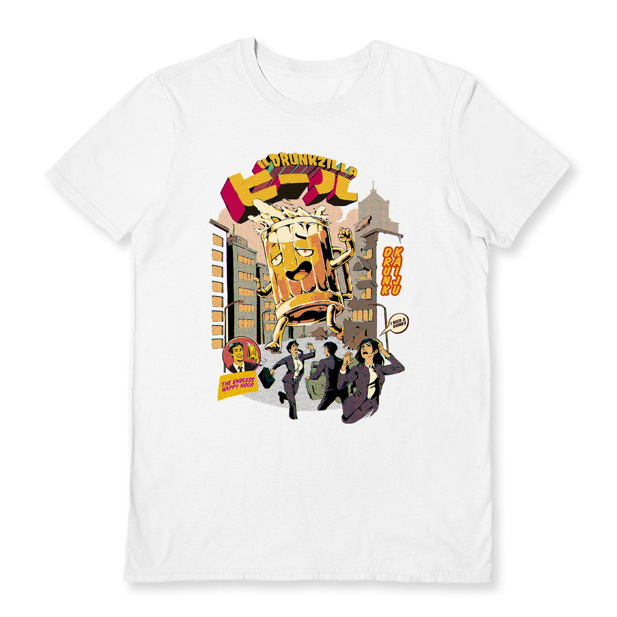 Ilustrata (Beerzilla) White Unisex T-Shirt – Pyramid International