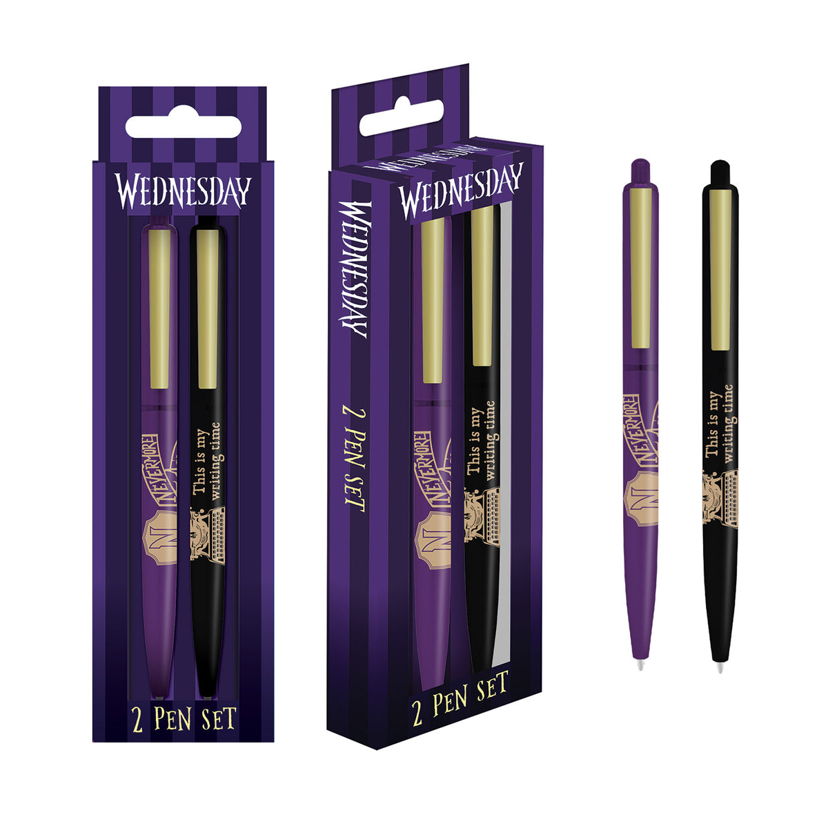 Wednesday (Nevermore) Pen Set – Pyramid International