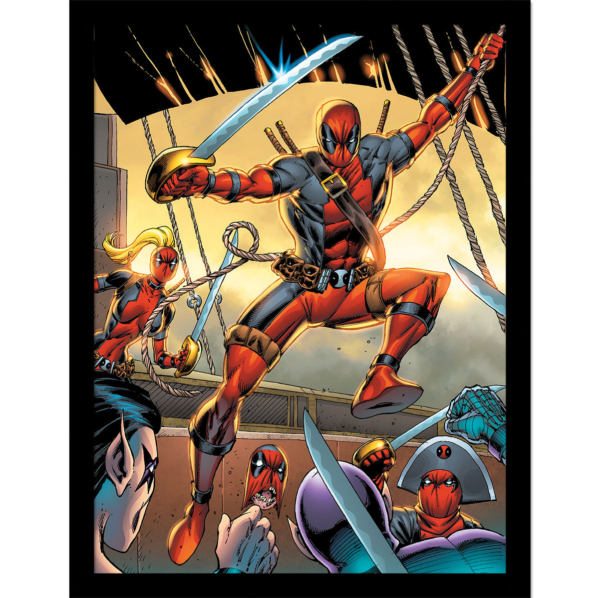 Deadpool (Sword) Collector Print (Framed) – Pyramid International