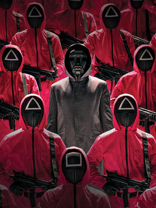 Squid Game (Crowd) 30X40 Canvas – Pyramid International