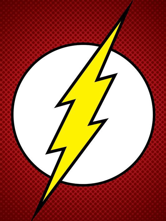 DC Comics (The Flash Symbol) 60x80x2cm Stretched Canvas Print – Pyramid ...