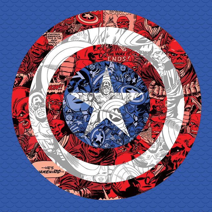 Marvel Comics (Captain America Shield Collage) 40X40 – Pyramid ...