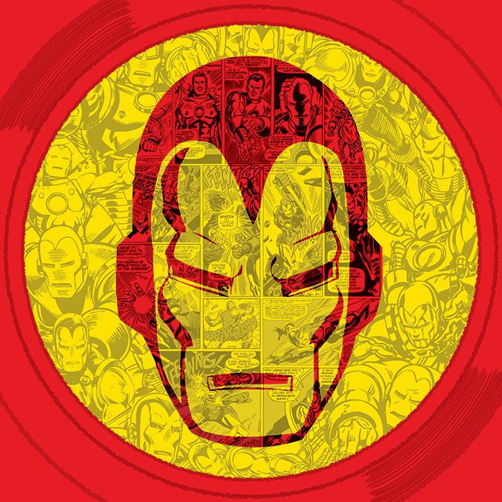 Marvel Comics (Iron Man Helmet Collage) 40X40 – Pyramid International