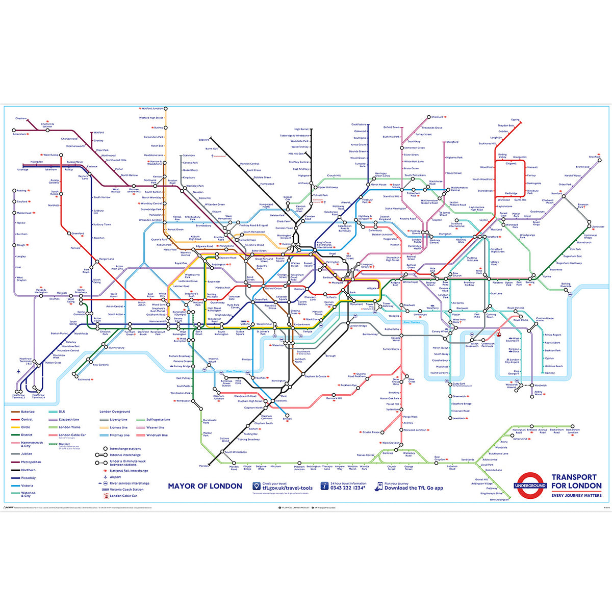 Tfl (London Underground Map) Maxi Poster – Pyramid International