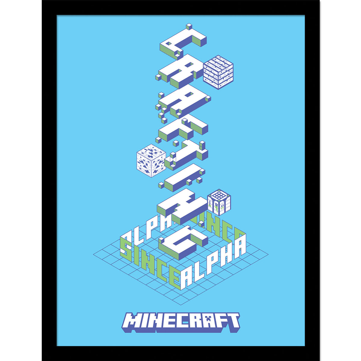 Minecraft (Alpha) Collector Print (Framed) – Pyramid International
