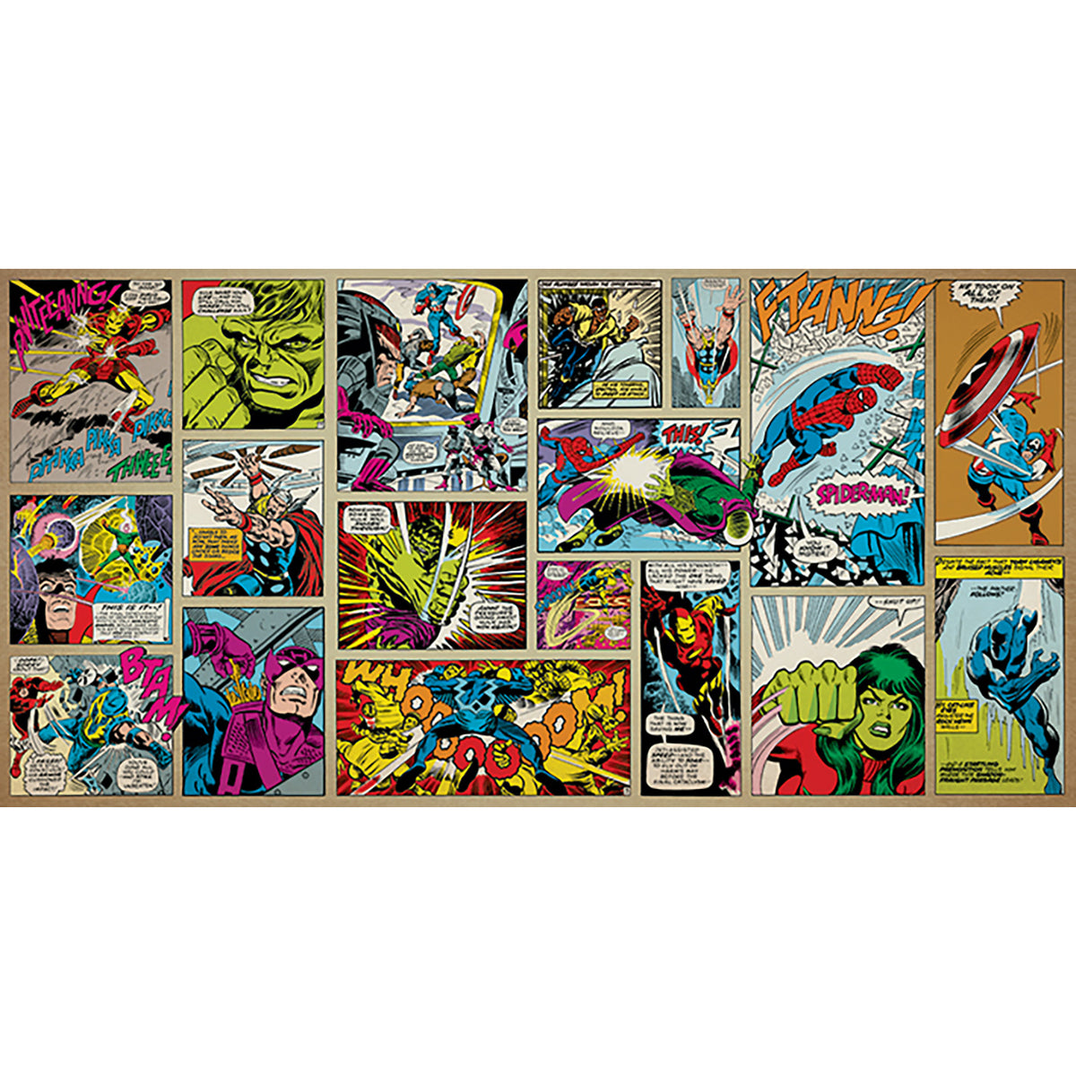 Marvel (Comic Panels) - 50X100 – Pyramid International