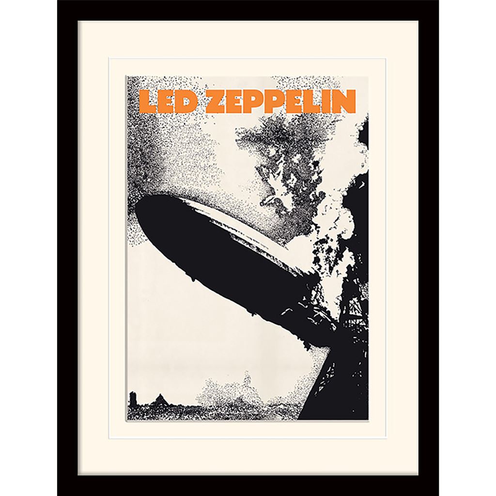 Led Zeppelin (Led Zeppelin I) Framed 30x40cm Print with Mount – Pyramid ...