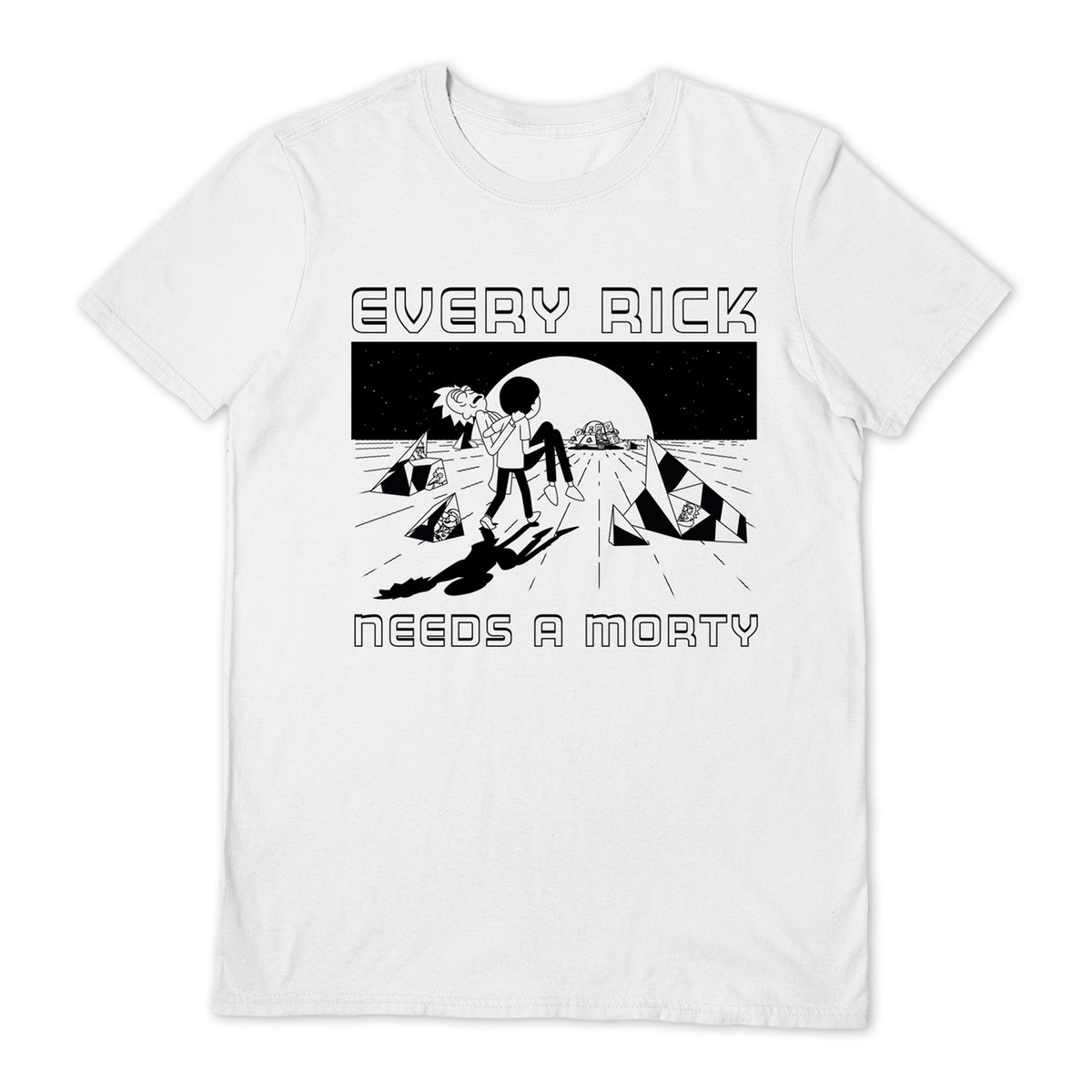 Rick And Morty (Every Rick Needs A Morty) White Unisex Short Sleeve T ...