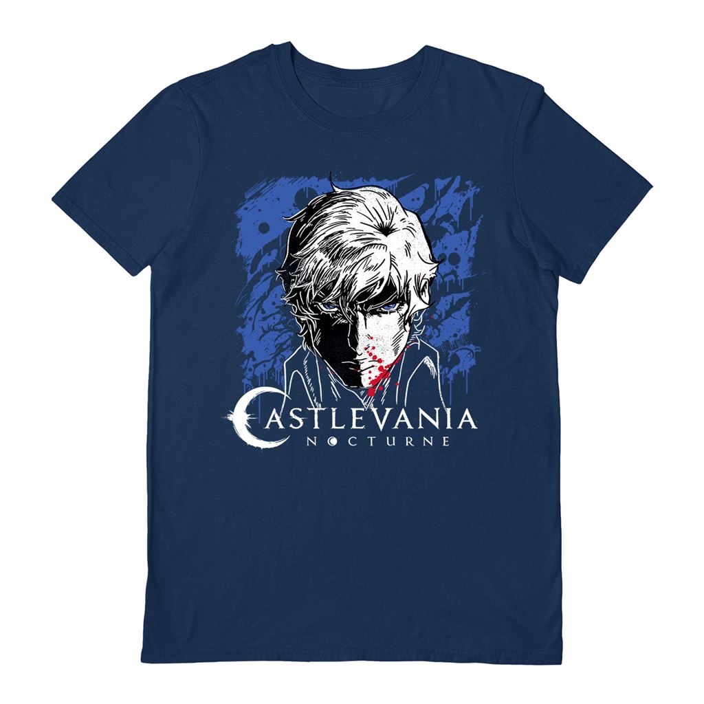 Castlevania (Portrait) Navy Blue Unisex T-Shirt Small – Pyramid ...