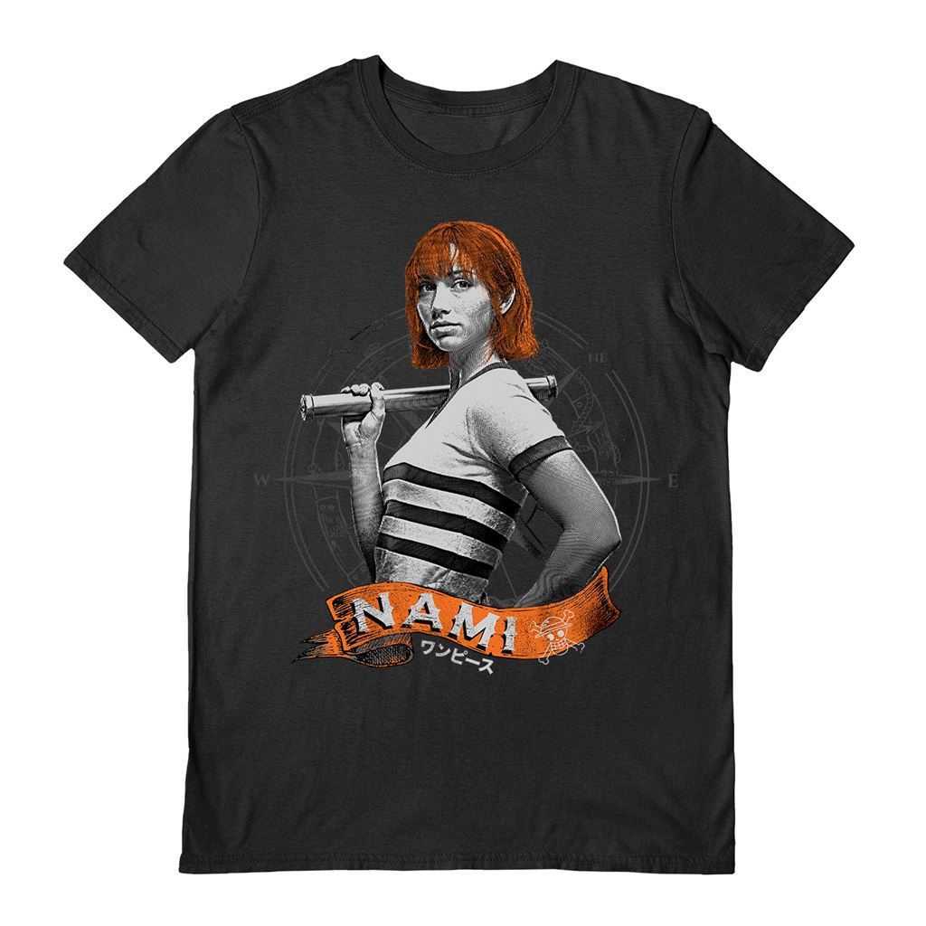 One Piece (Nami) Black Unisex T-Shirt – Pyramid International