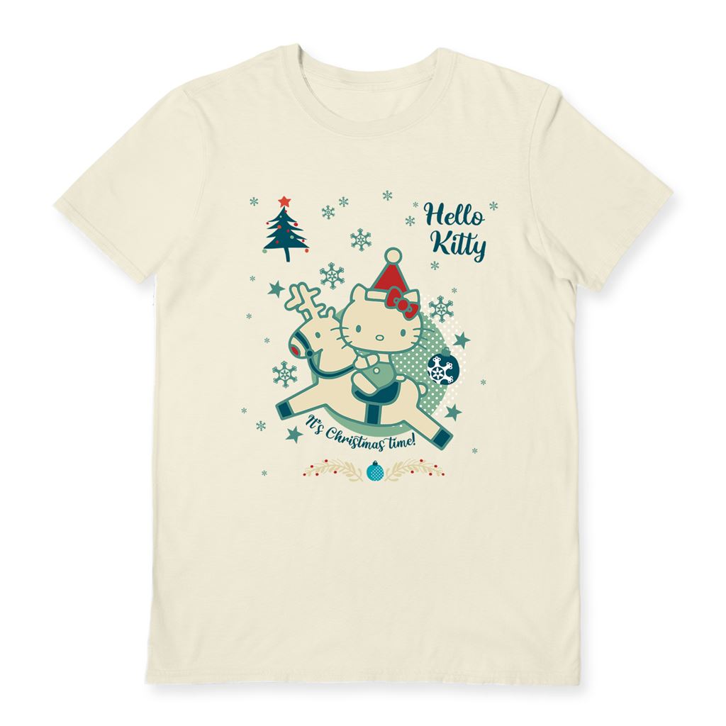 Sanrio (Hello Kitty Christmas) Natural Unisex T-Shirt Small – Pyramid ...